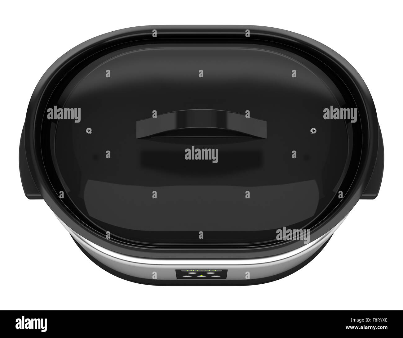 top view of slow cooker isolated on white background Stock Photo - Alamy