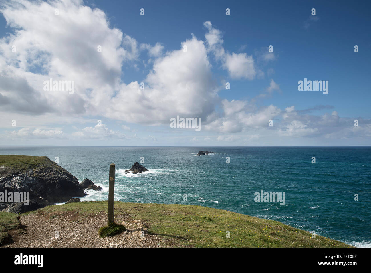 Summer landscape image of Trevose head in Cornwall England Stock Photo ...