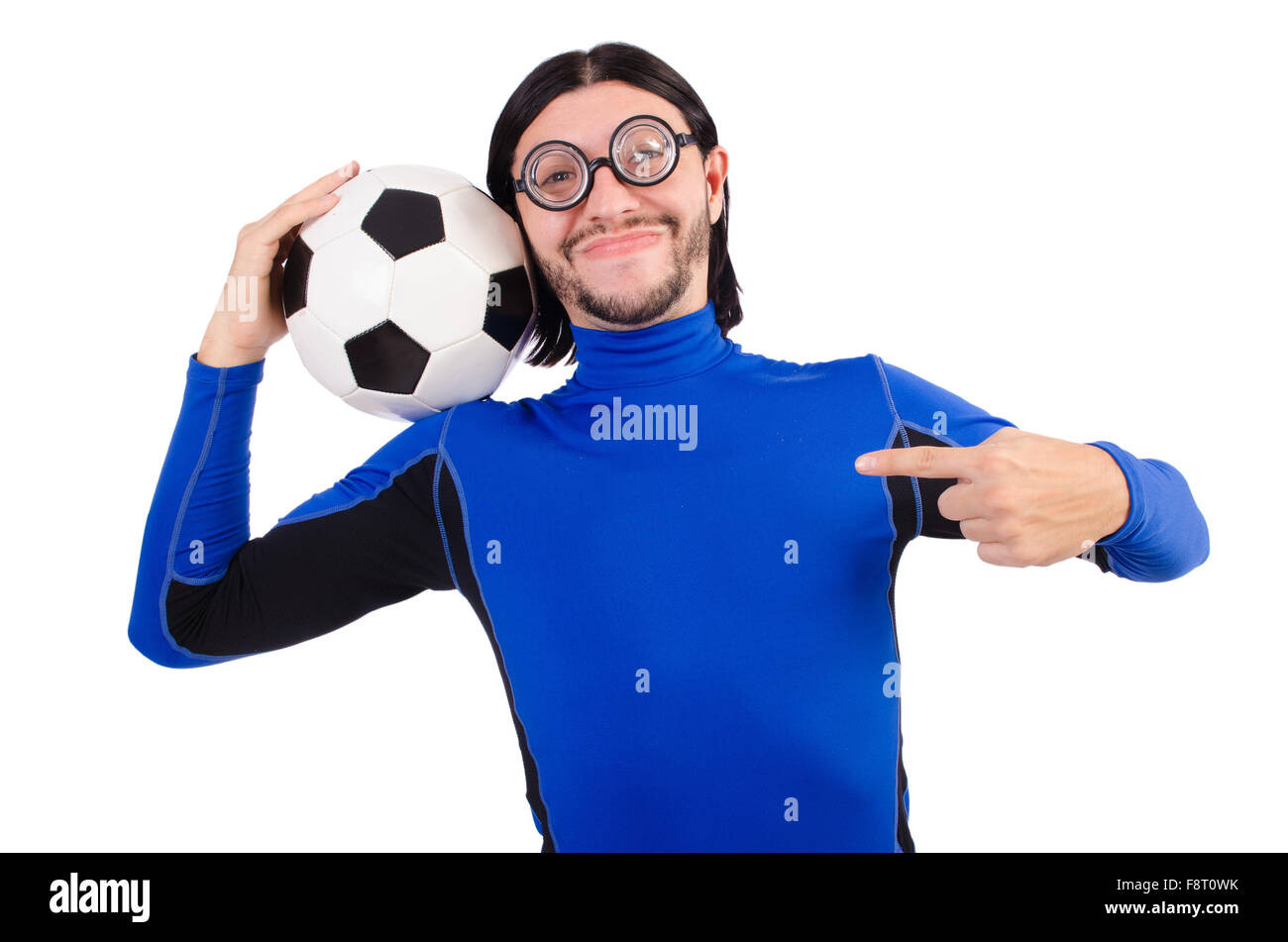 Football player isolated on the white background Stock Photo - Alamy