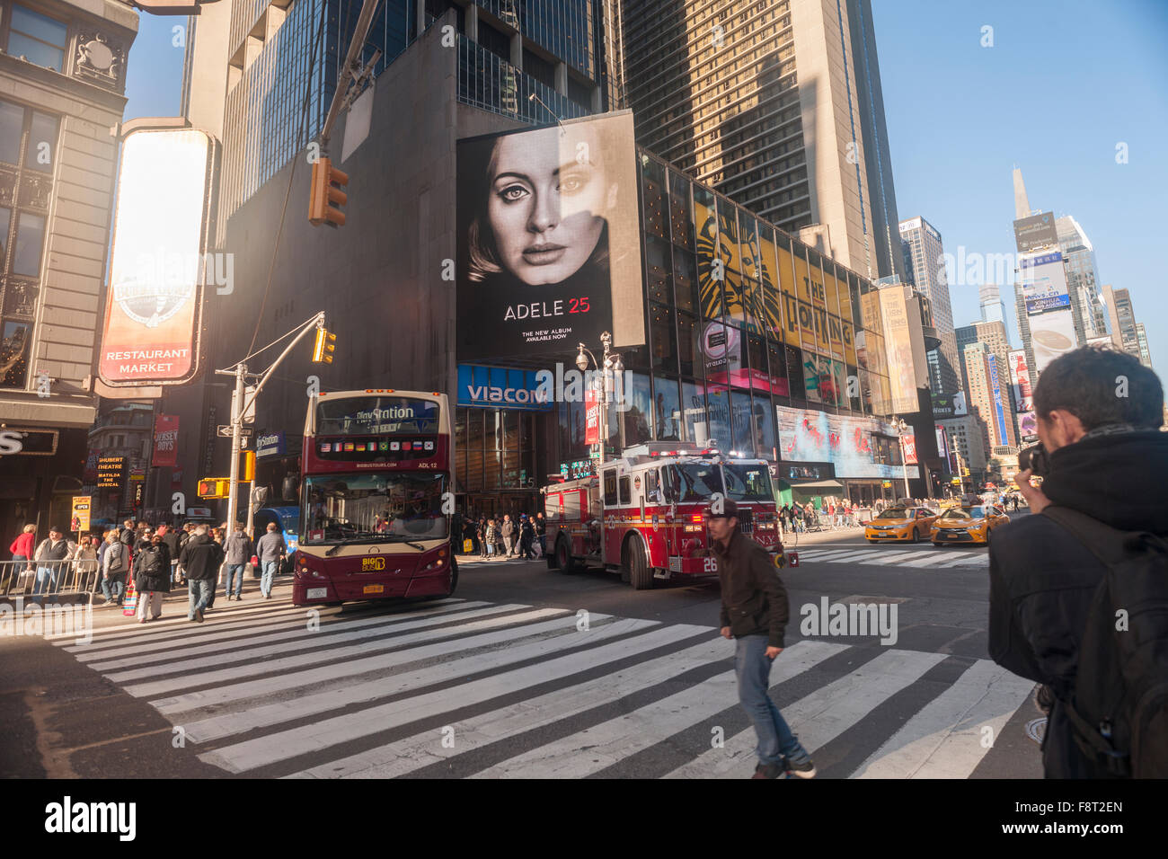 Advertising in Times Square in New York on Friday, December 4, 2015 for ...