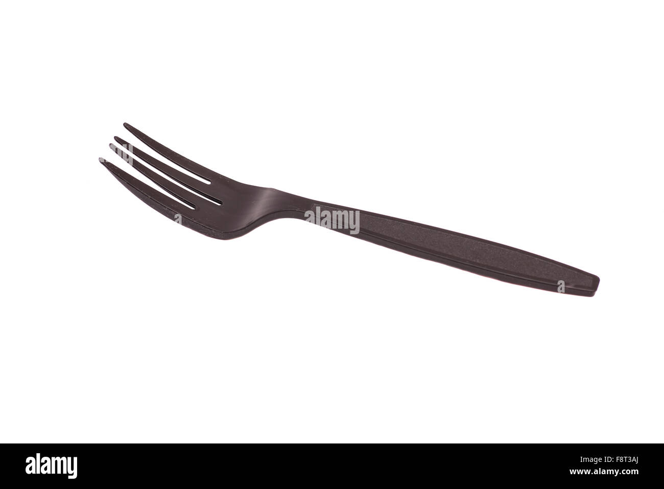 Plastic fork isolated on white background Stock Photo - Alamy