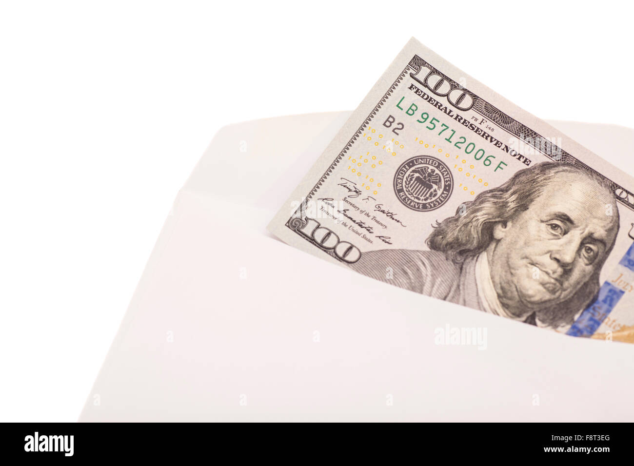 US dollar bills in an envelope Stock Photo - Alamy