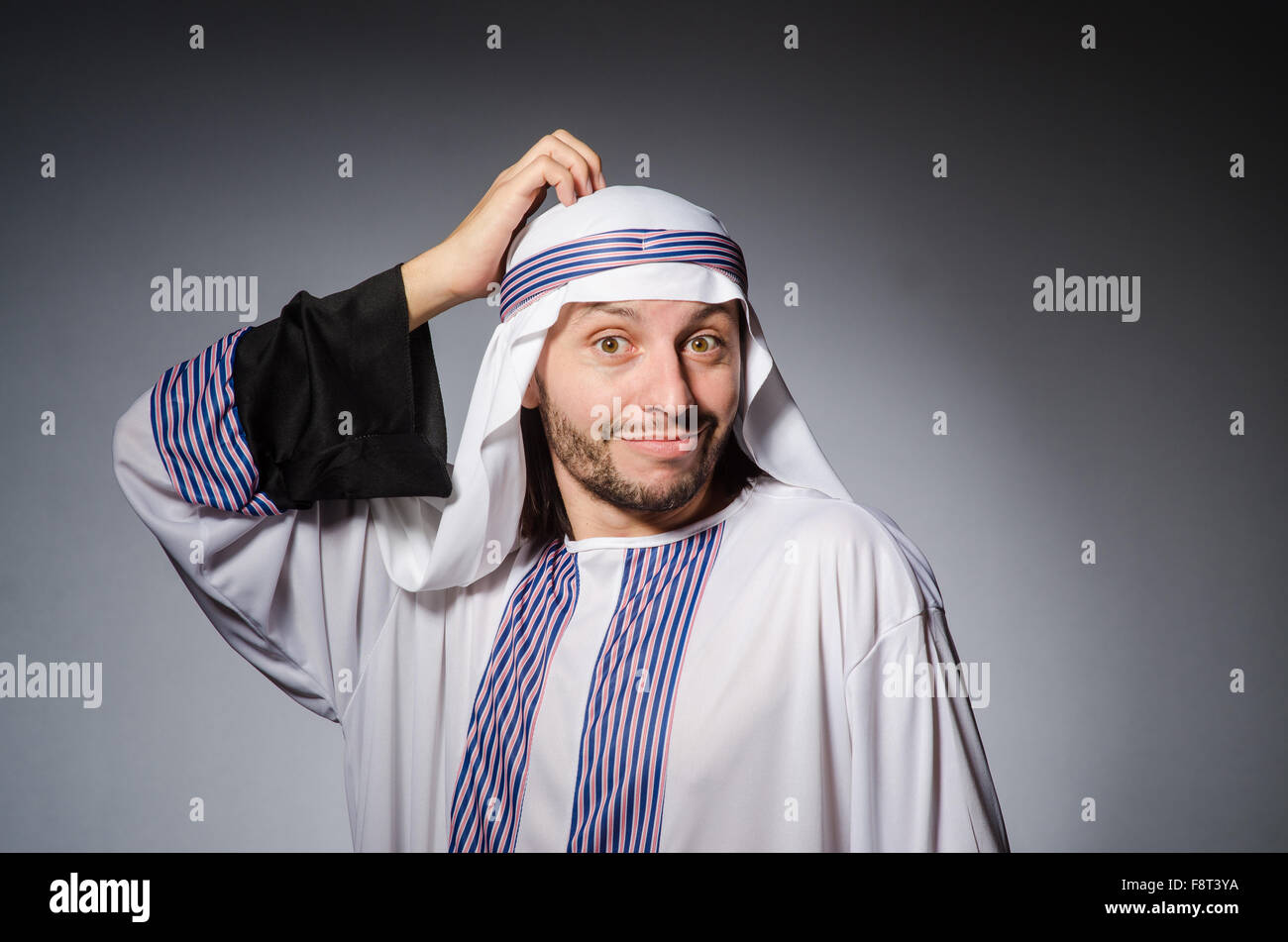 Arab man in diversity concept Stock Photo - Alamy