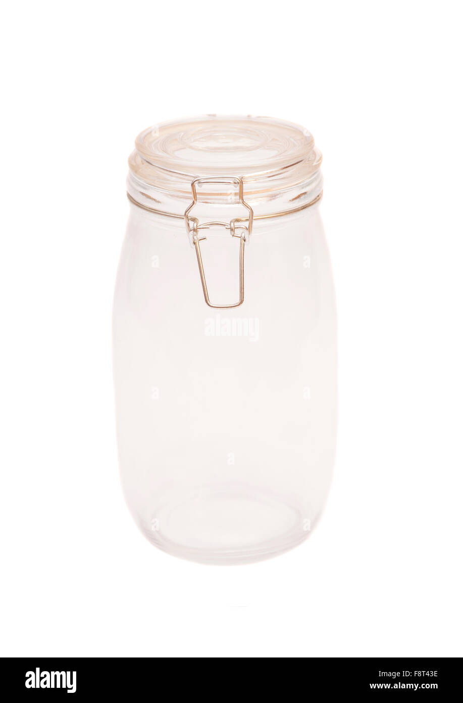 Glass Jar on White Background Stock Photo - Alamy
