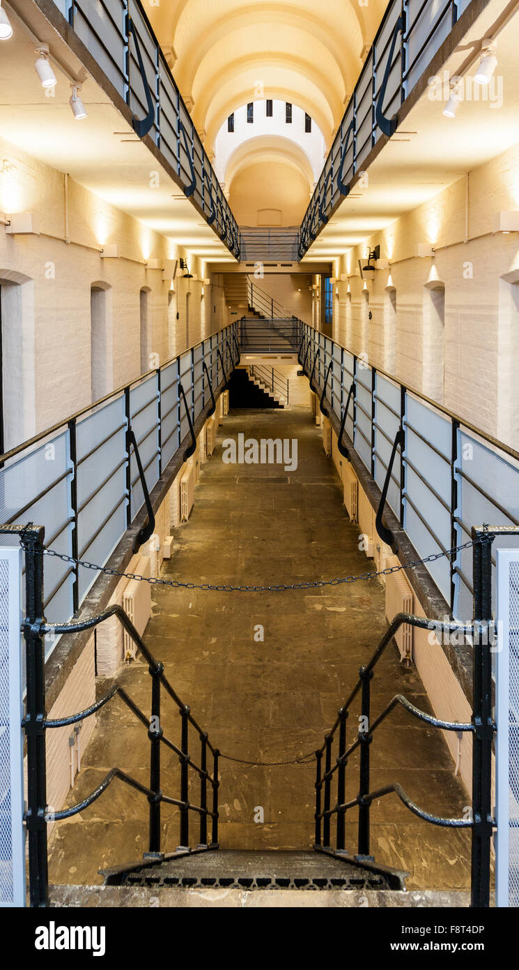 The male wing inside Lincoln Prison, Lincoln Castle, Lincoln ...