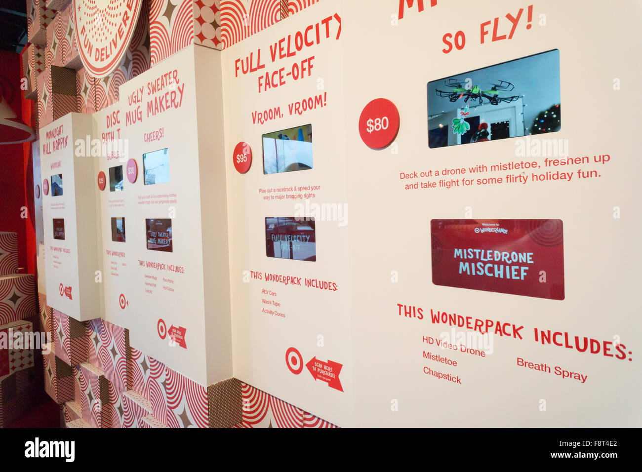 Merchandise displays with RFID receivers in the Target "Wonderland ...