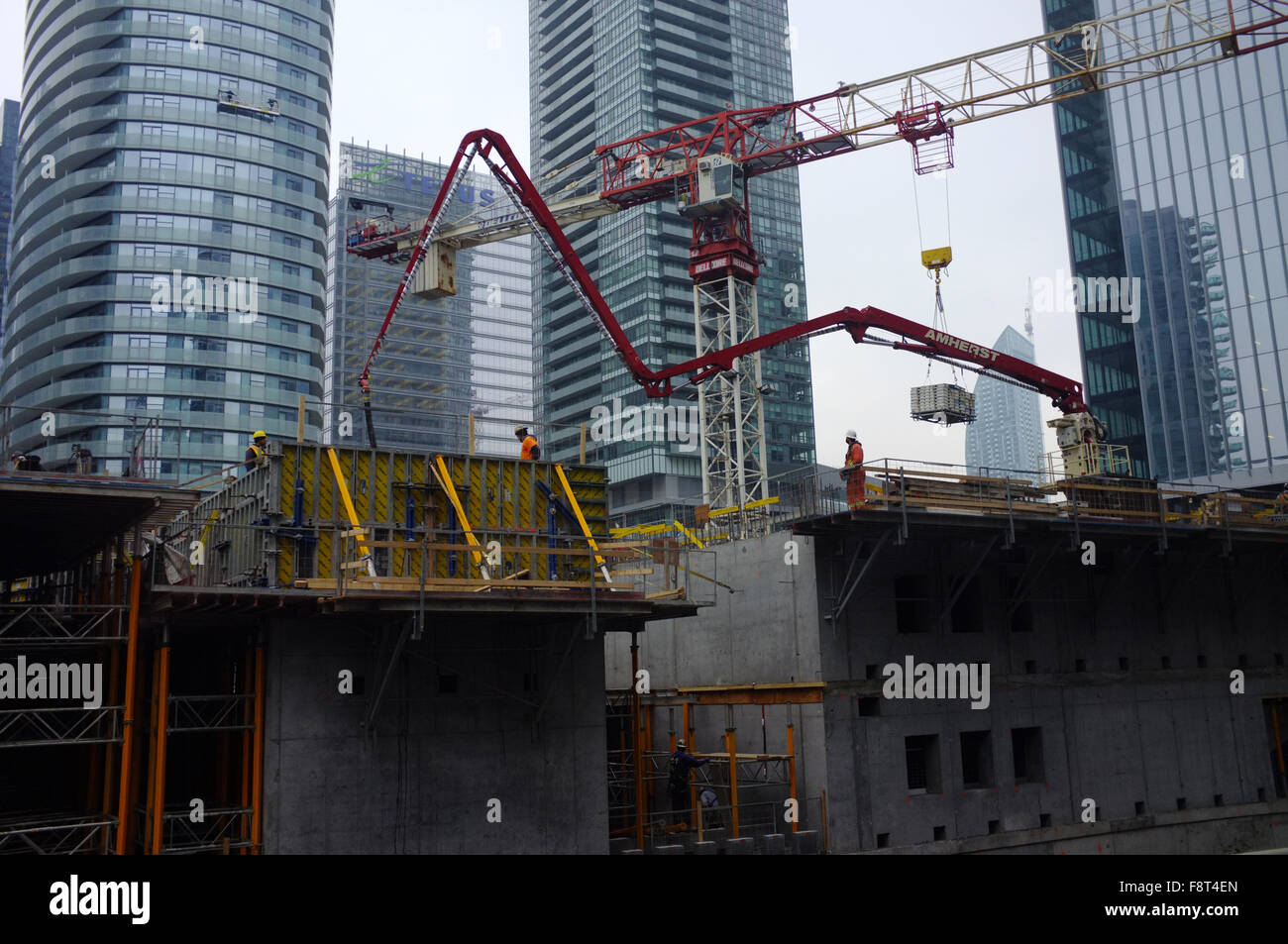 Construction work in the centre of Toronto Stock Photo - Alamy