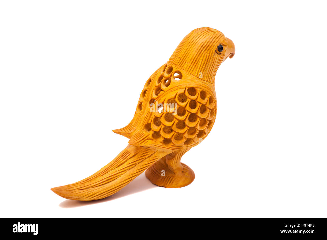 Wooden Decorative Bird Sculpture Stock Photo - Alamy