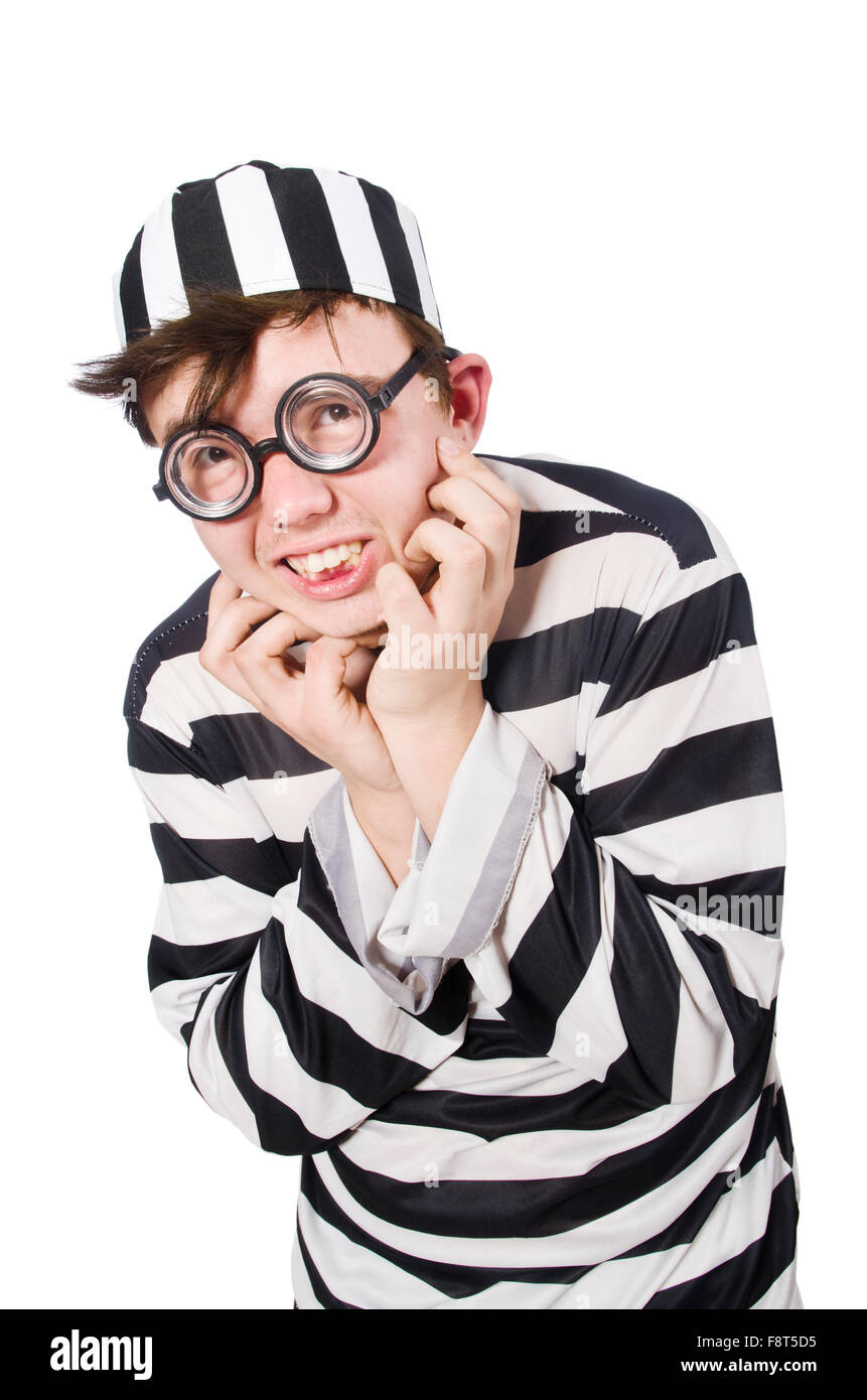 Funny prison inmate in concept Stock Photo - Alamy