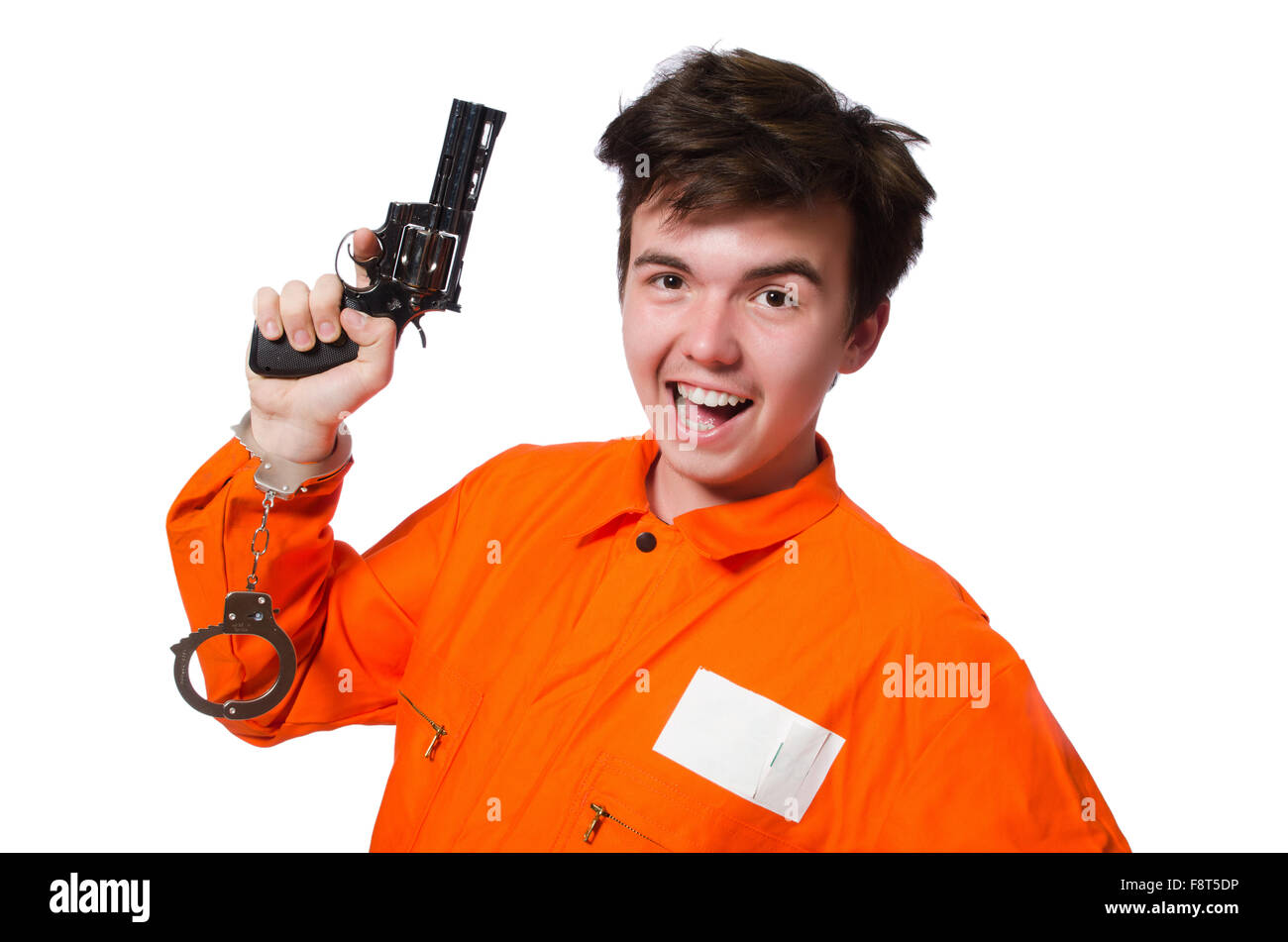 Funny prison inmate in concept Stock Photo - Alamy