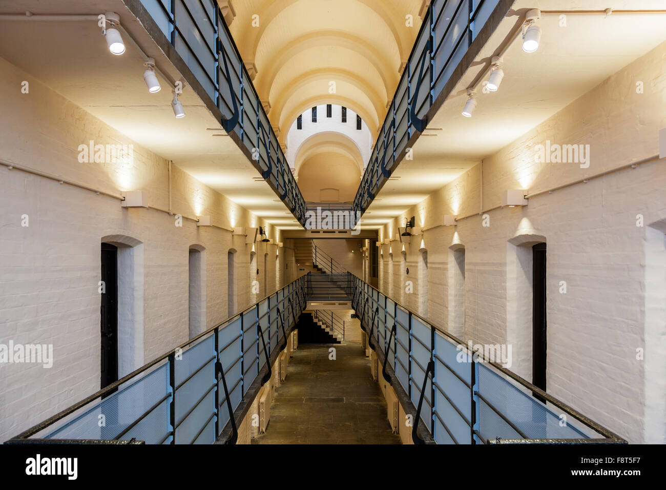 The male wing inside Lincoln Prison, Lincoln Castle, Lincoln ...