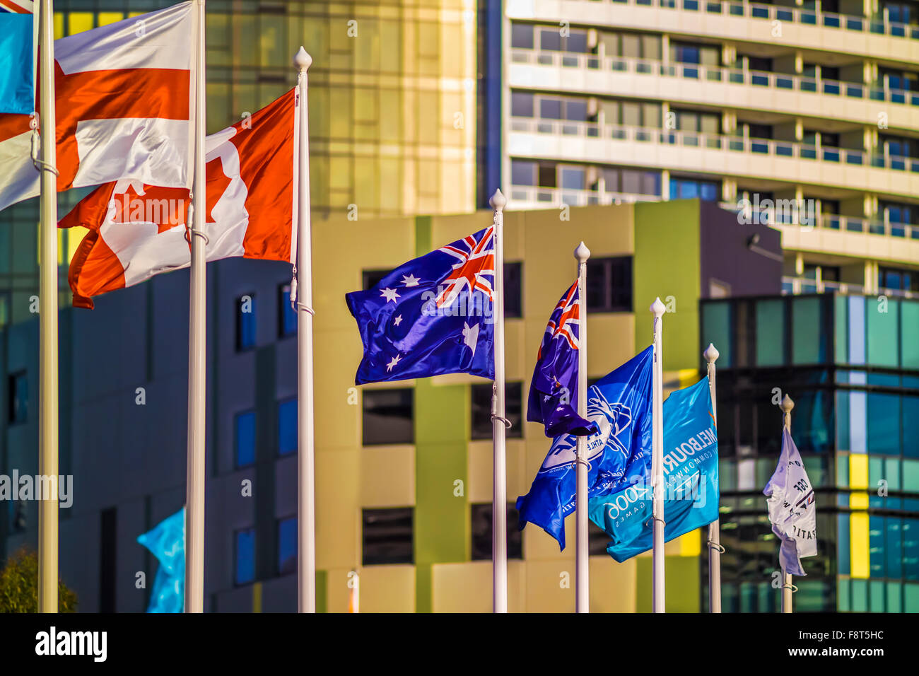 Commonwealth flags australia hi-res stock photography and images - Alamy