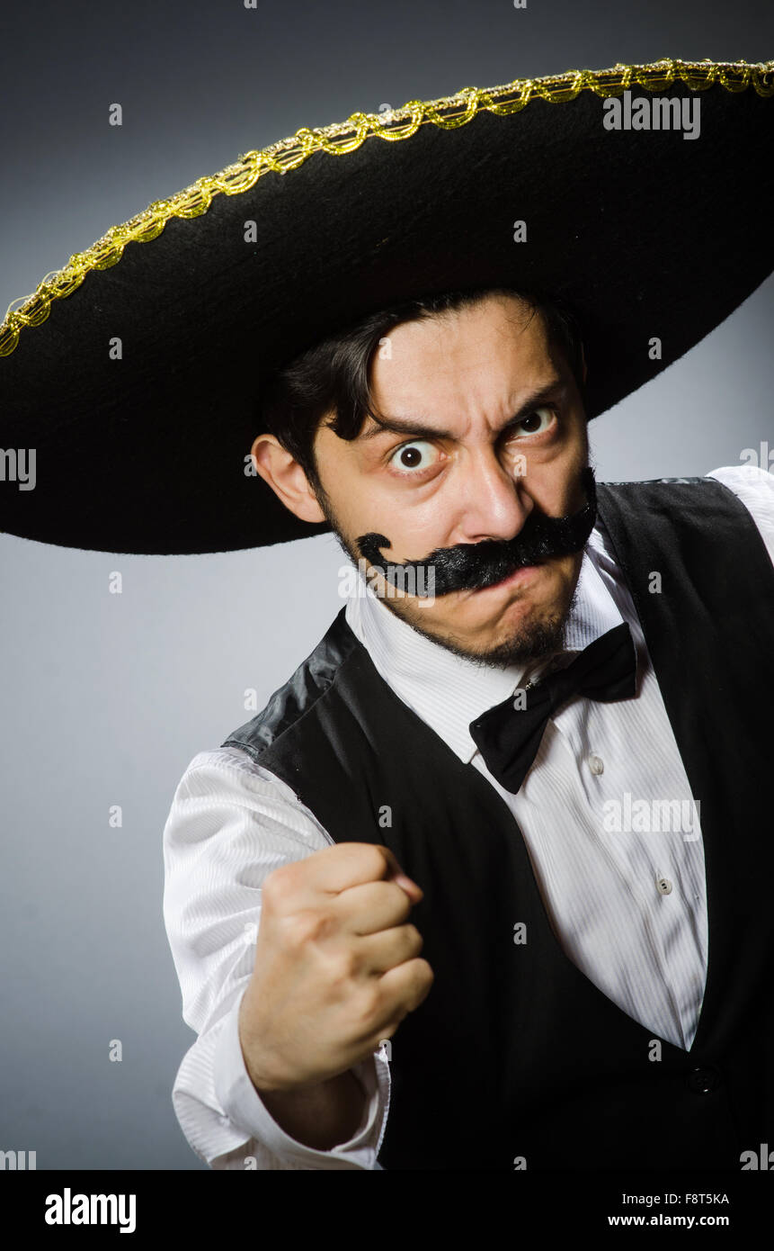Mexican man in funny concept Stock Photo - Alamy