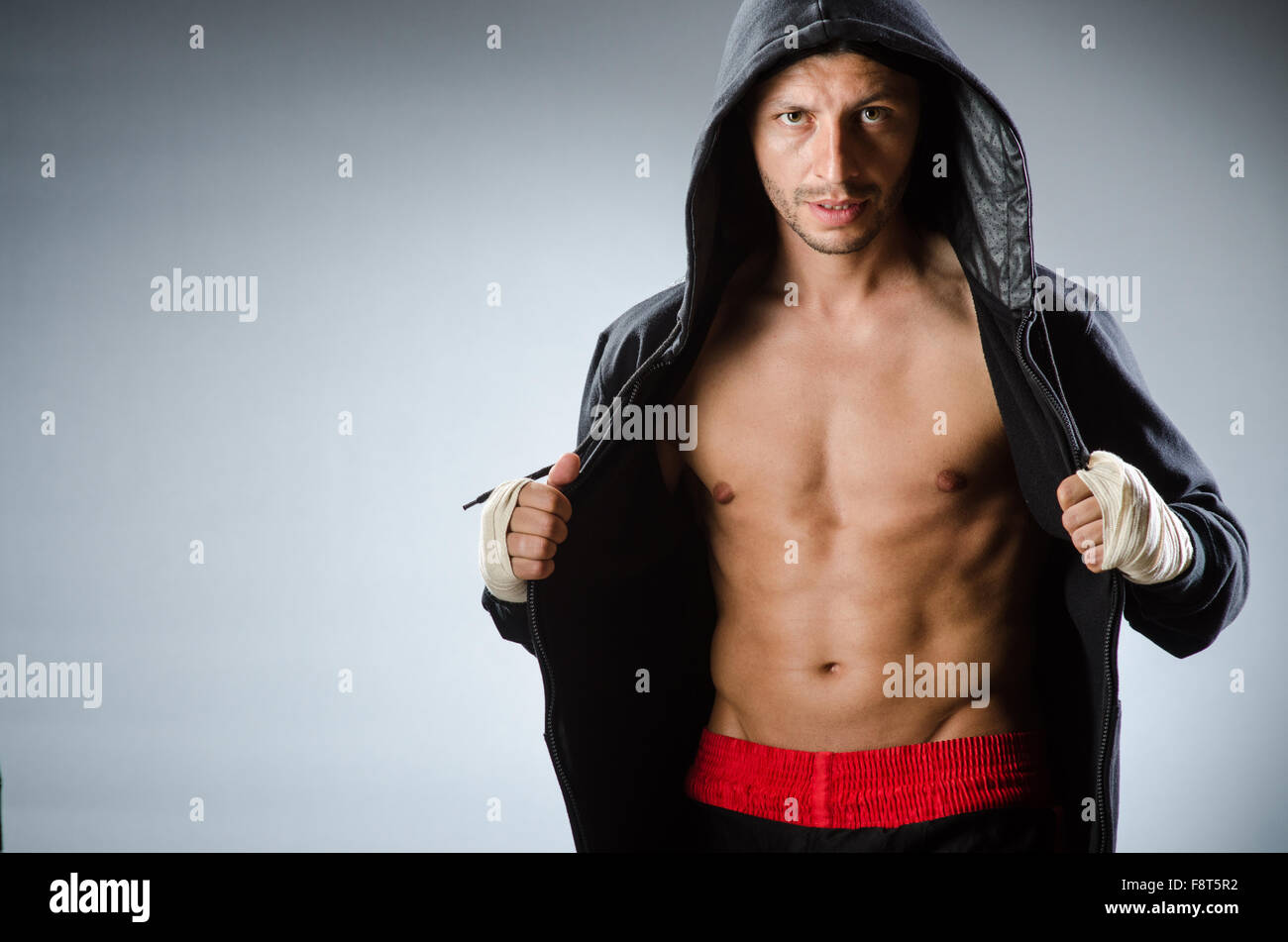 Martial arts fighter at the training Stock Photo - Alamy