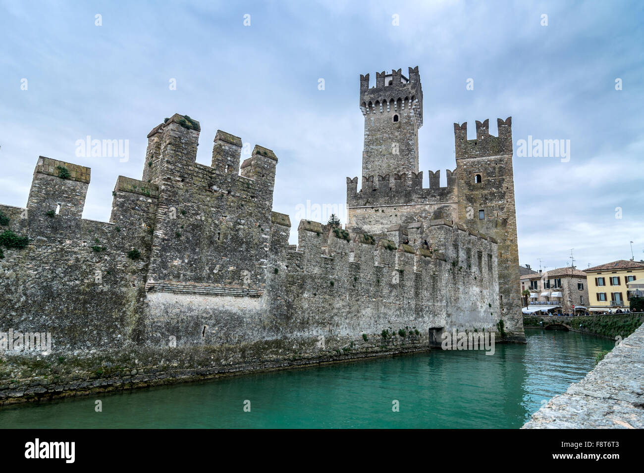 Rocca Scaligera castle in Sirmione on Lake Garda Stock Photo - Alamy