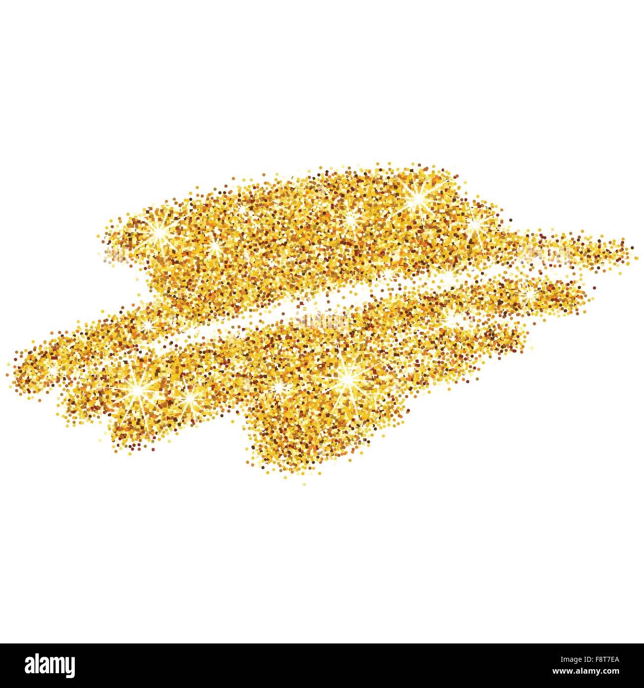 Golden sparkles Cut Out Stock Images & Pictures - Alamy