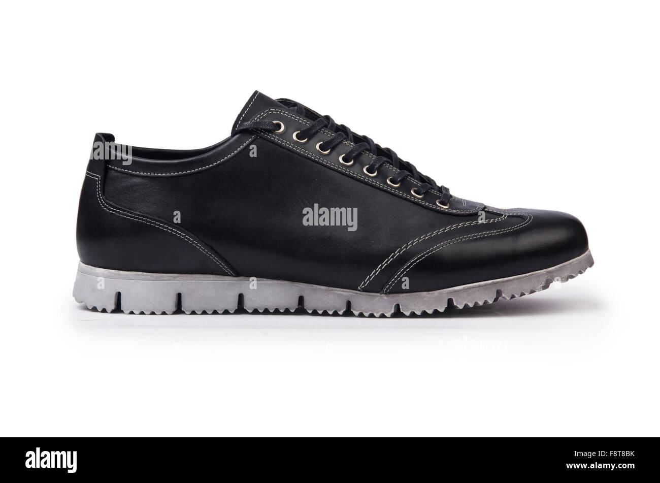 Male shoes isolated on white Stock Photo - Alamy