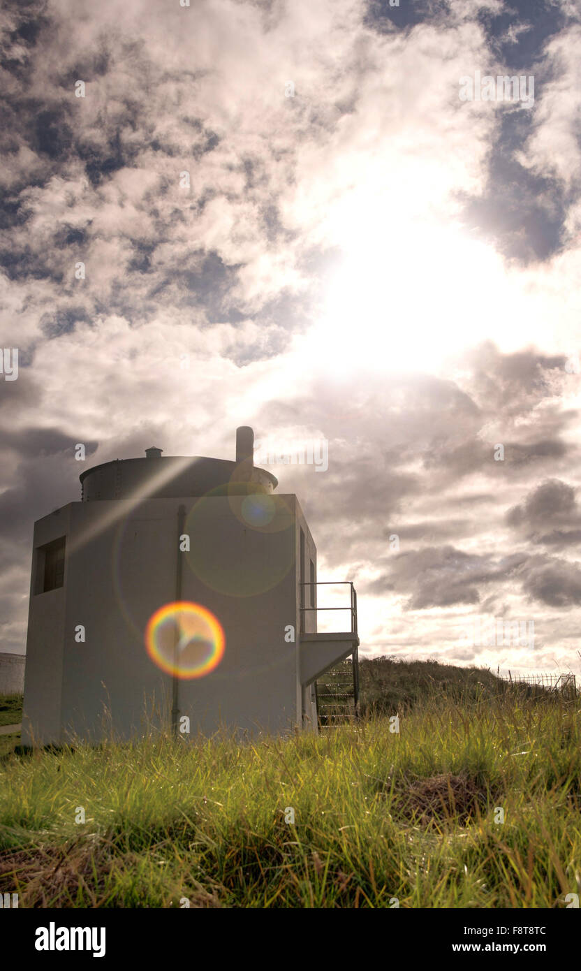 Observation tower, Blyth battery , Northumberland, England Stock Photo ...