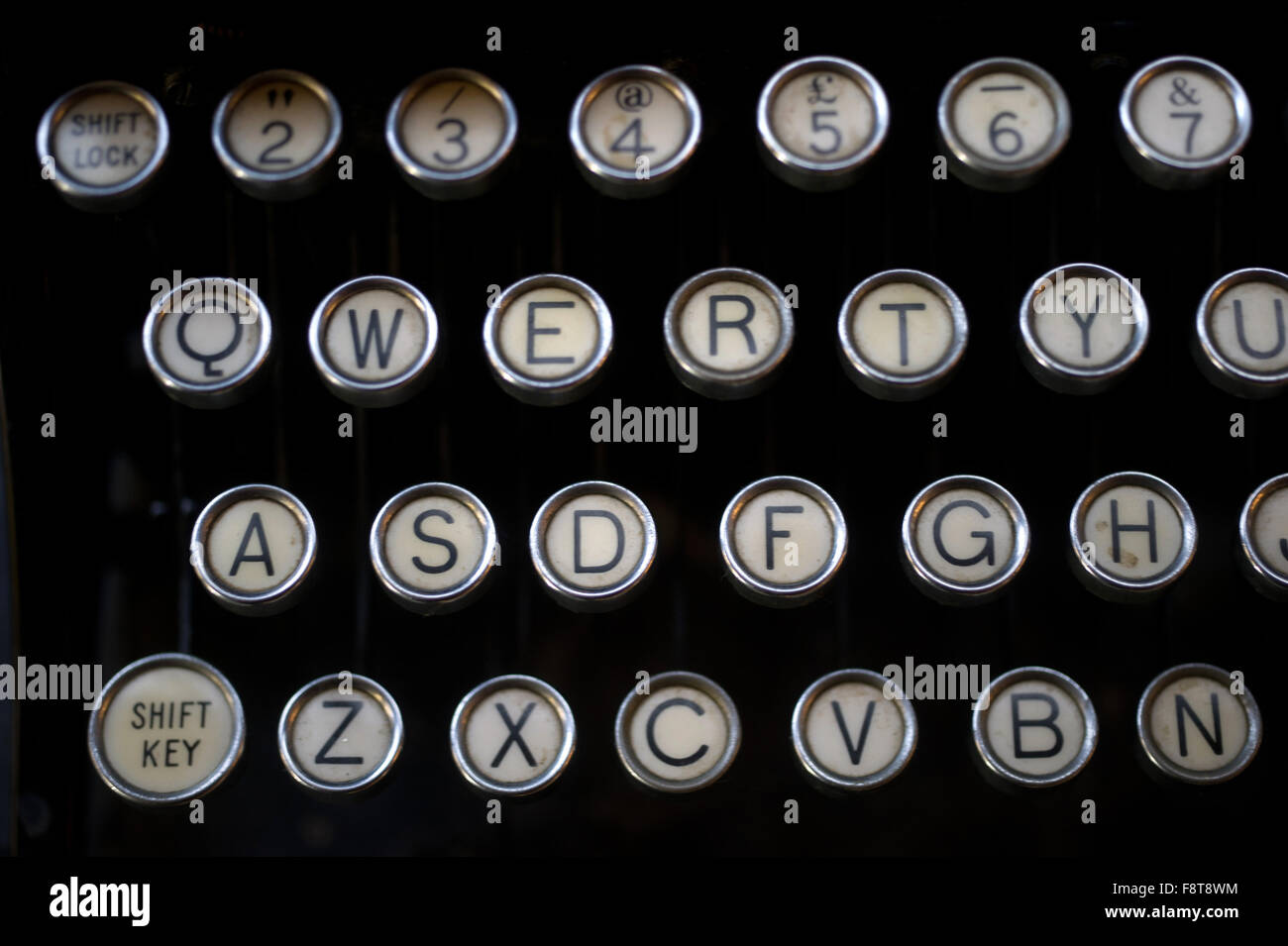 Old typewriter keys Stock Photo - Alamy