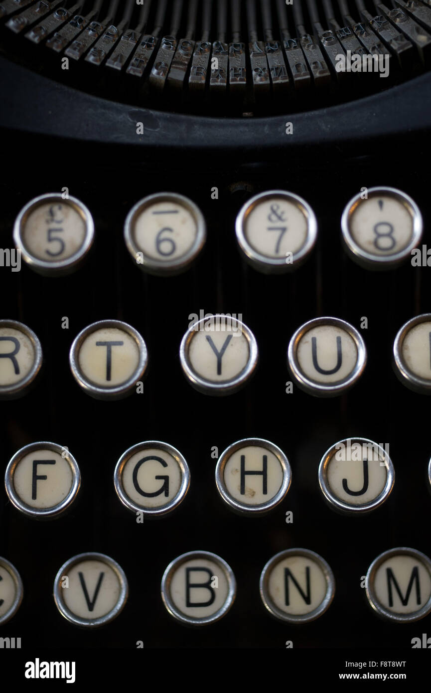Old typewriter keys Stock Photo - Alamy