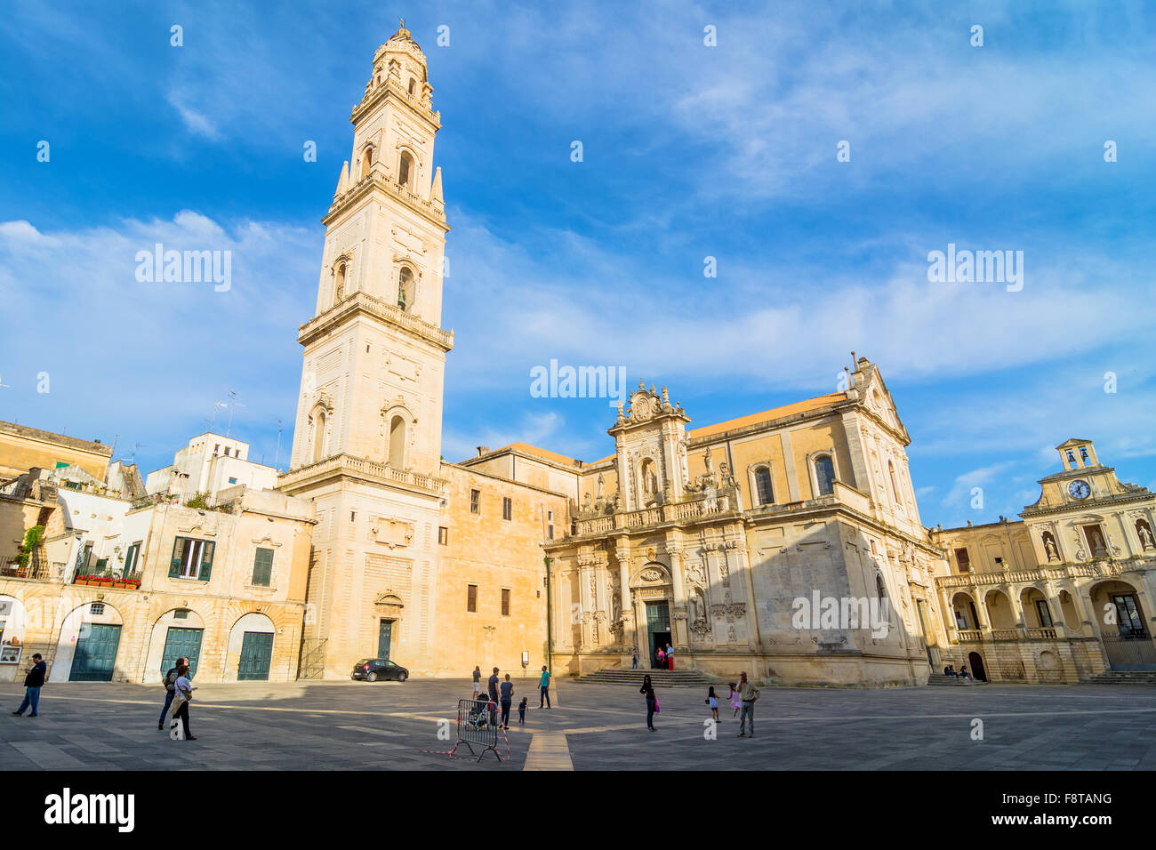 Piazza del Duomo square with Cathedral in Lecce, Italy Stock Photo - Alamy