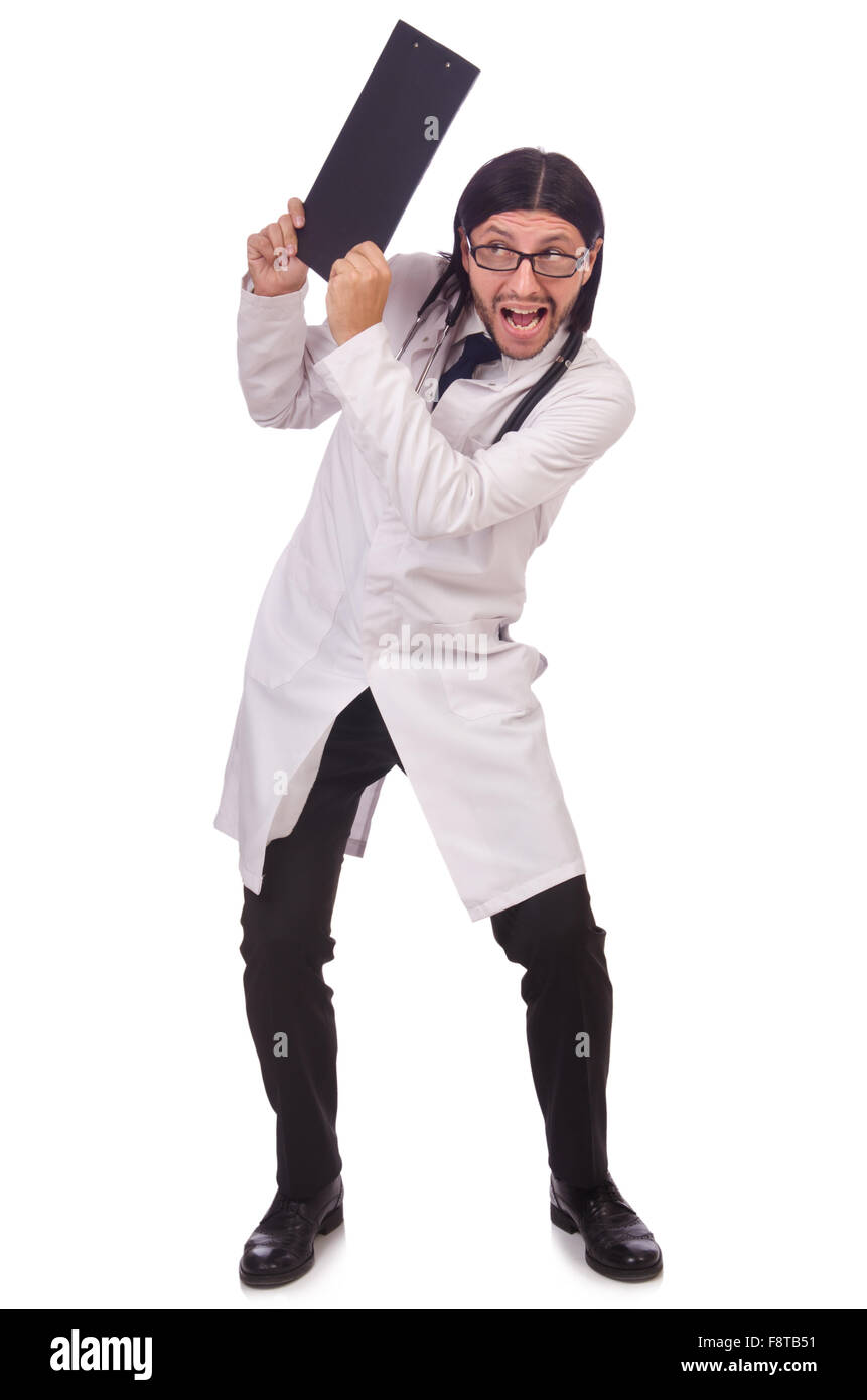 Scared man paper young Cut Out Stock Images & Pictures - Alamy