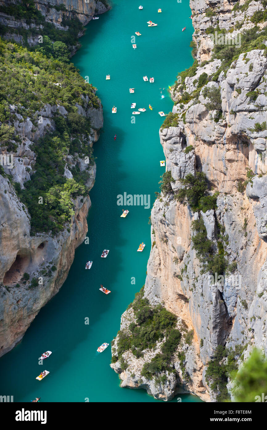 st croix lake les gorges du verdon provence france. top view Stock ...