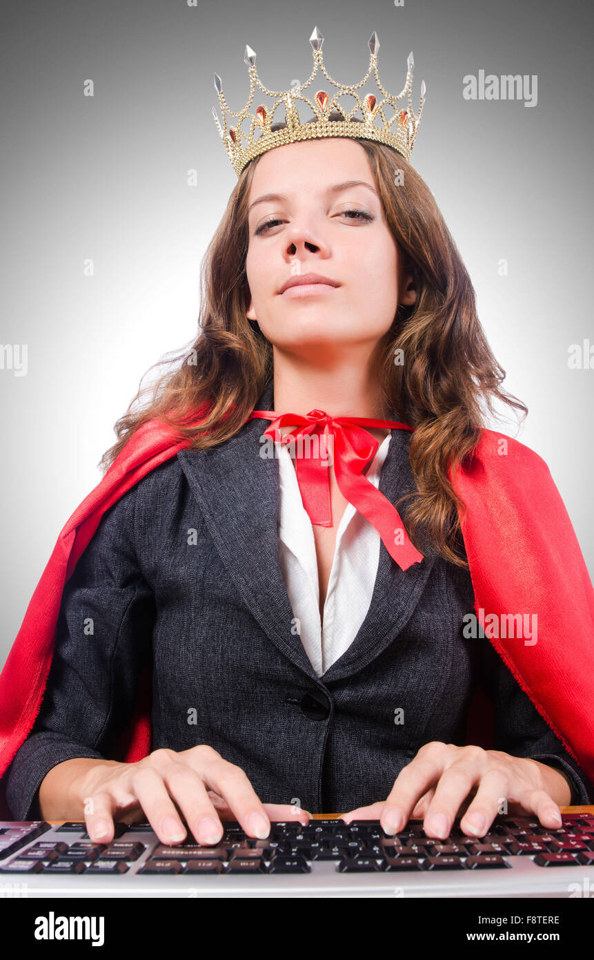 Office queen isolated on the white Stock Photo - Alamy