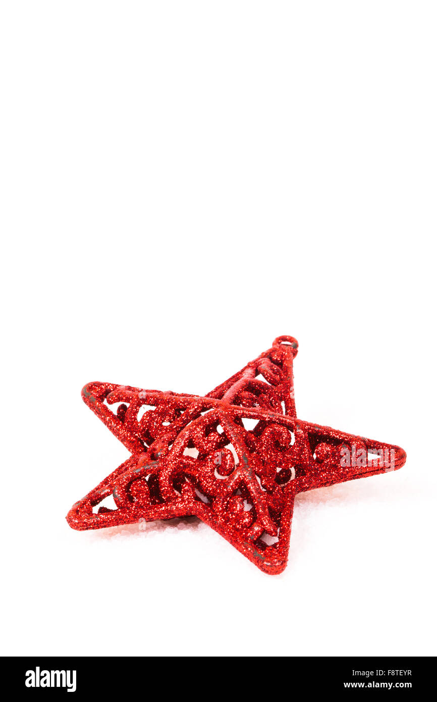 red Christmas star Stock Photo - Alamy