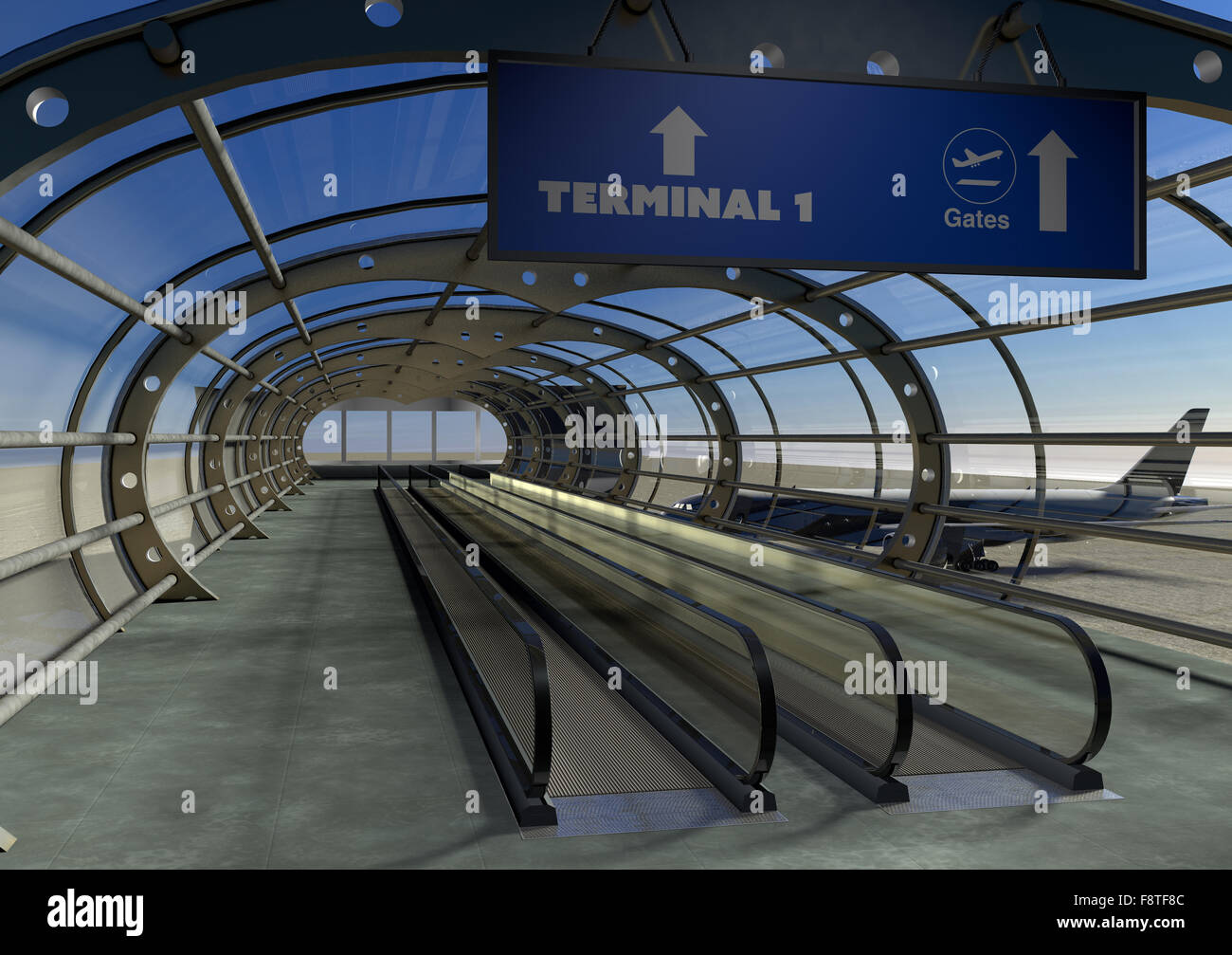 Airport terminal, gates airplane boarding, travel, connection to ...