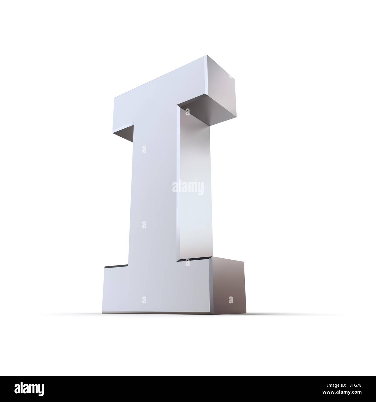 Shiny Letter I Stock Photo - Alamy