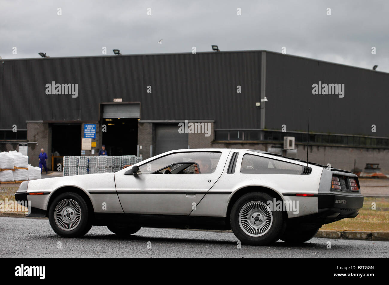 DeLorean cars return to the original Dunmurry Factory in Belfast where ...