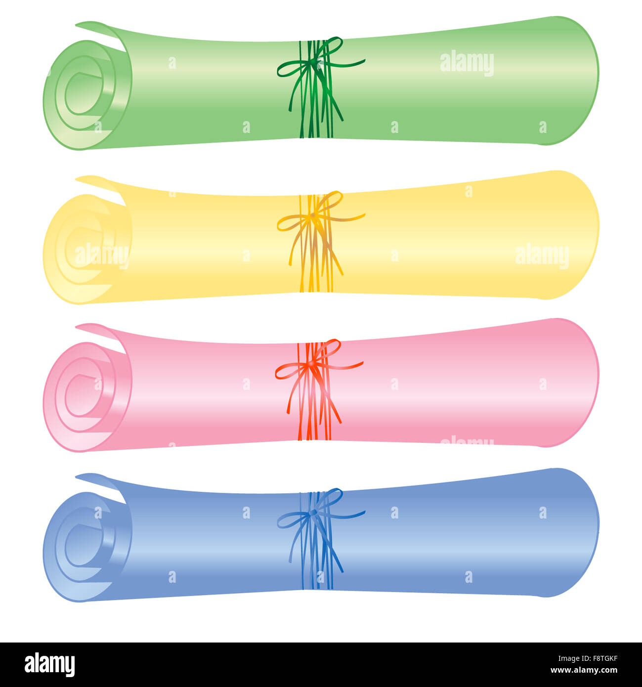 Parchment rolls Cut Out Stock Images & Pictures - Alamy