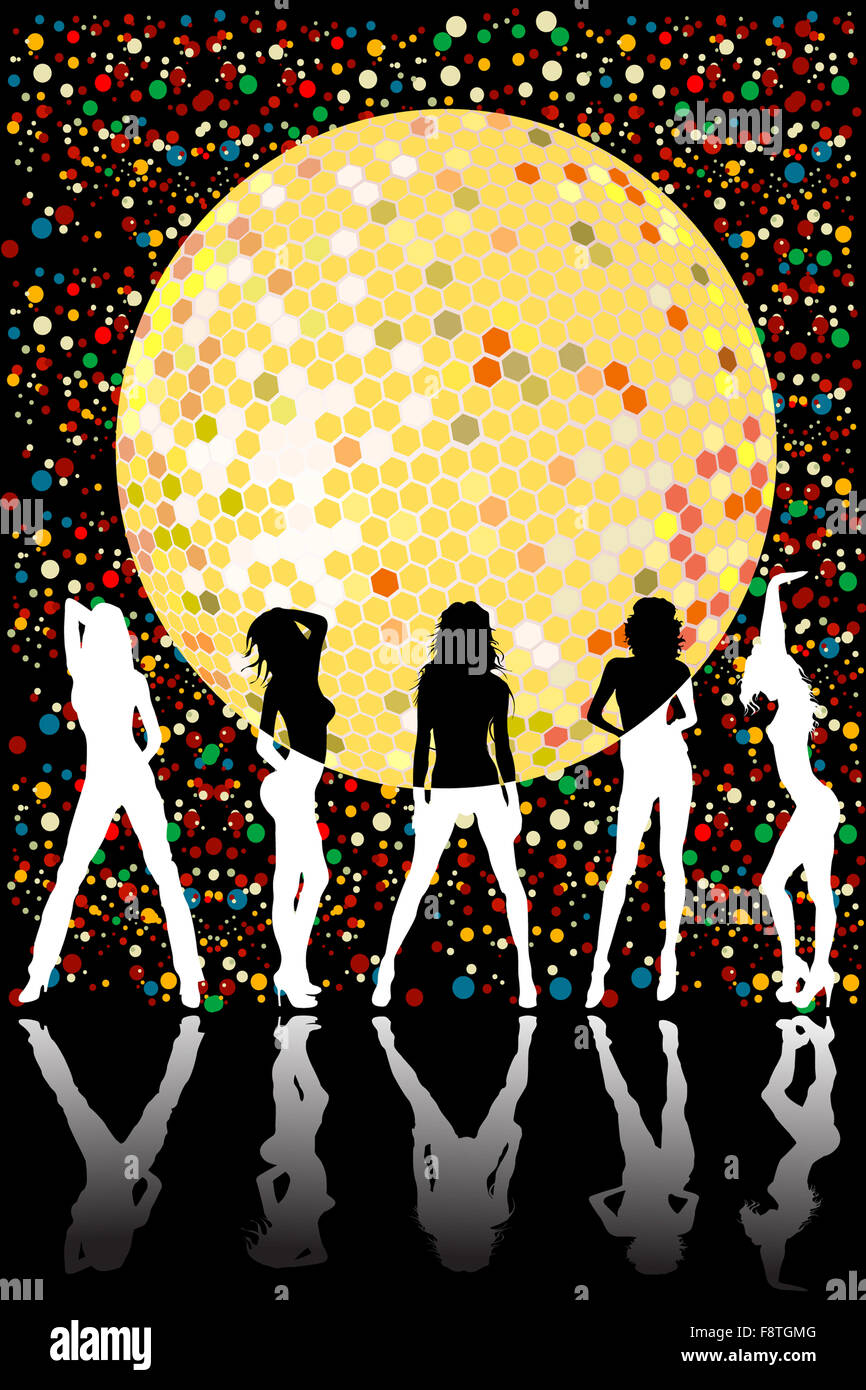 Disco party design Stock Photo - Alamy