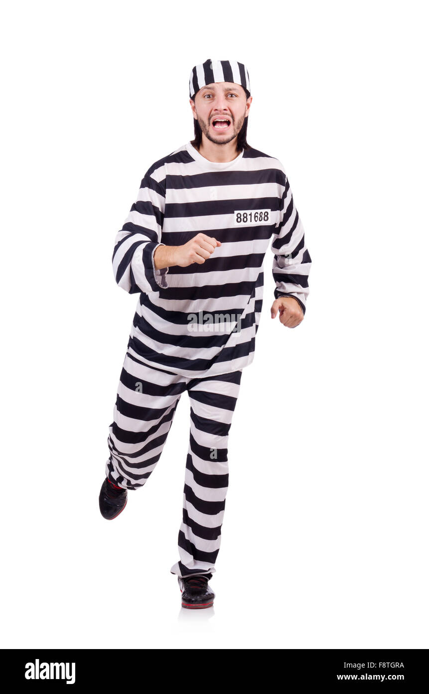 Prison inmate isolated on the white background Stock Photo - Alamy
