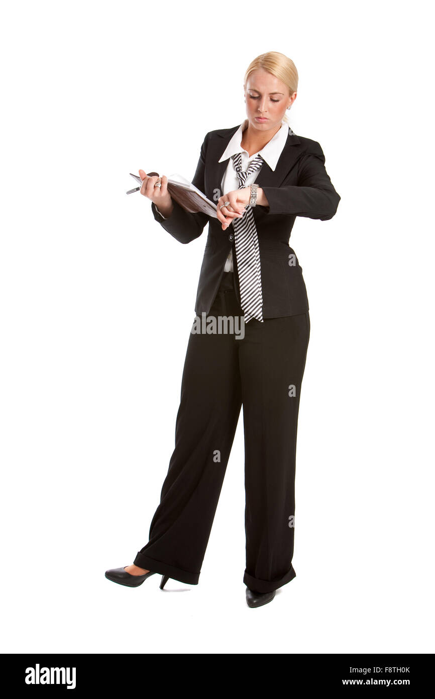 Checking the time Stock Photo - Alamy