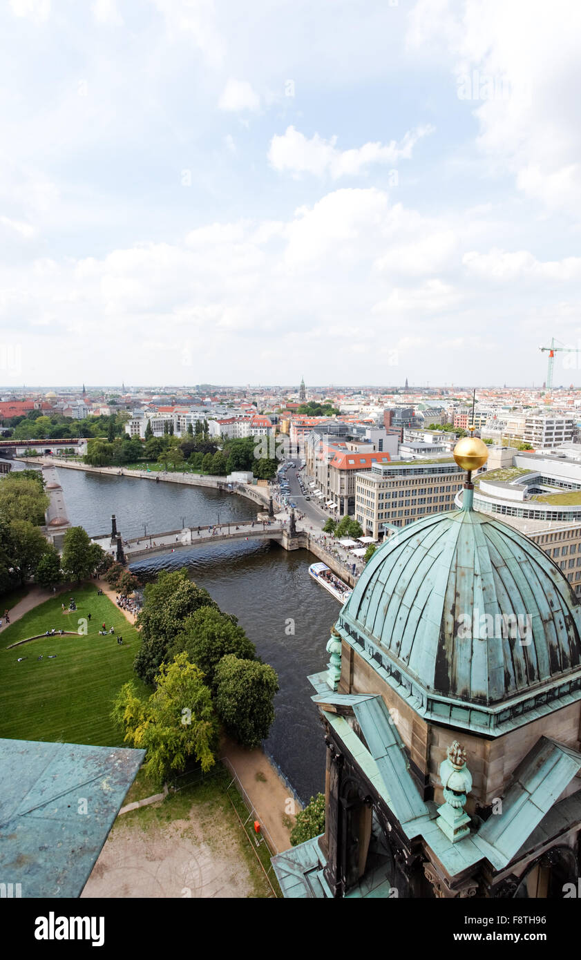 aerial view of central Berlin Stock Photo - Alamy