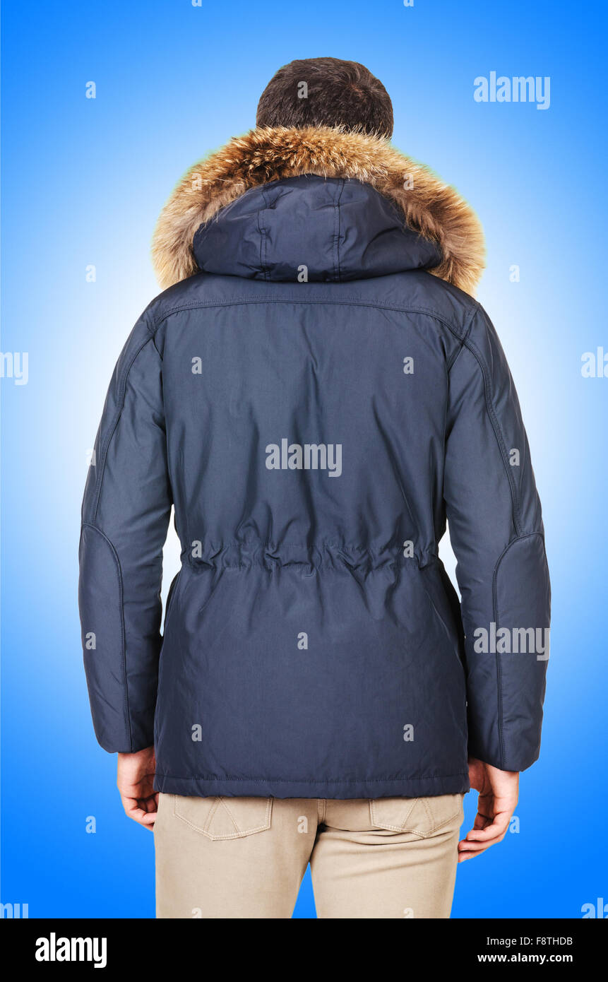 Male coat isolated on the white Stock Photo - Alamy