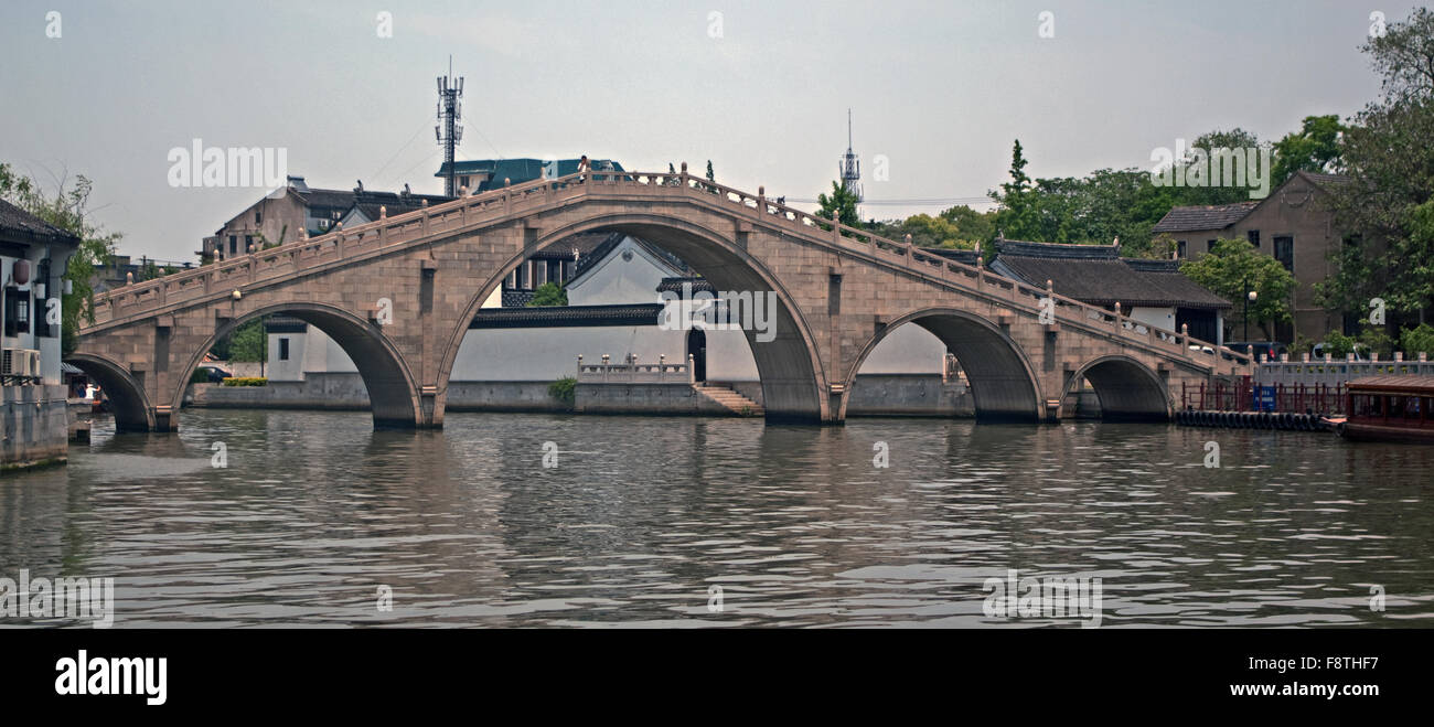 Suzhou, China, Asia, Grand Canal, Old Style Bridge Stock Photo - Alamy