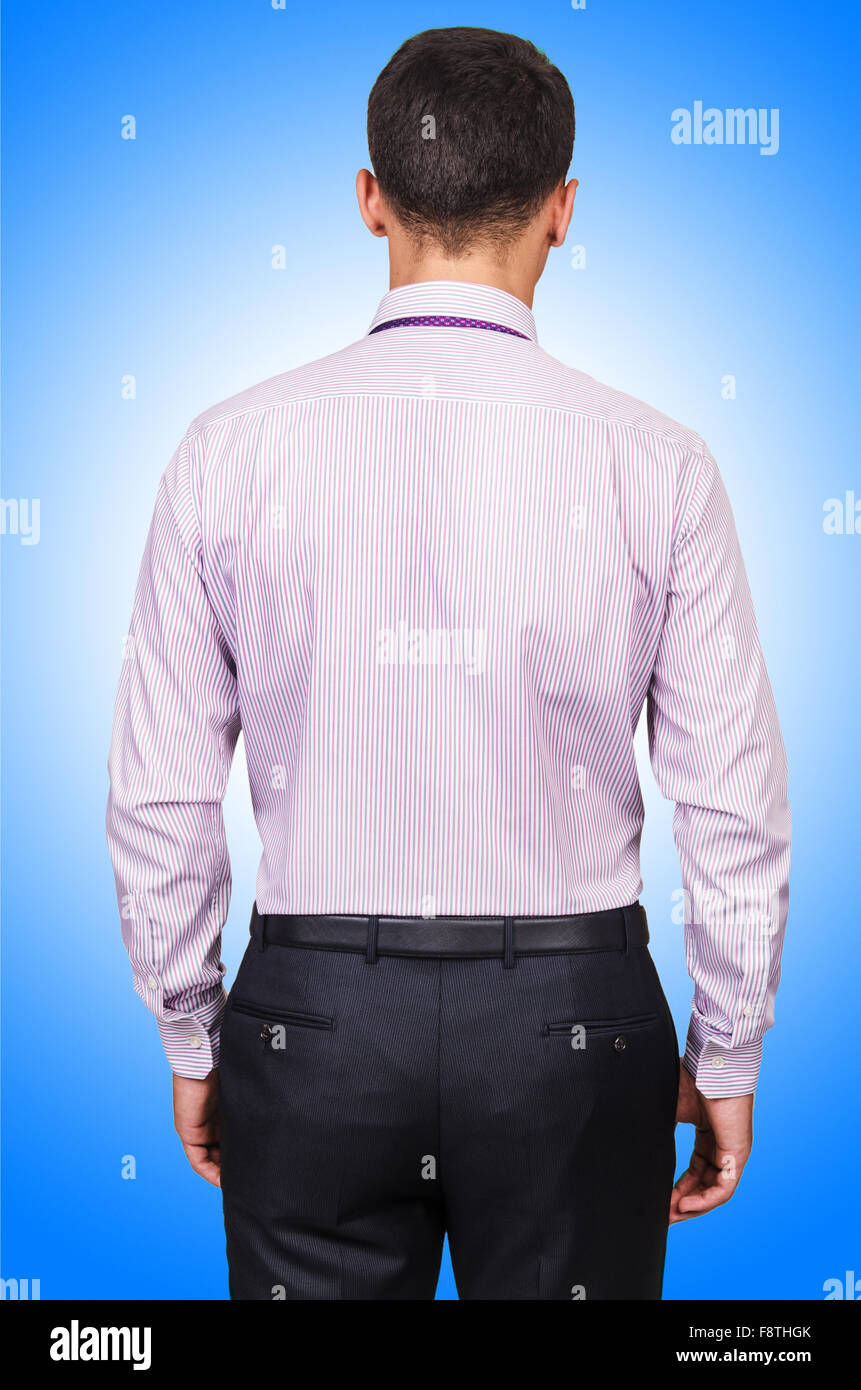 Male model with shirt isolated on white Stock Photo - Alamy