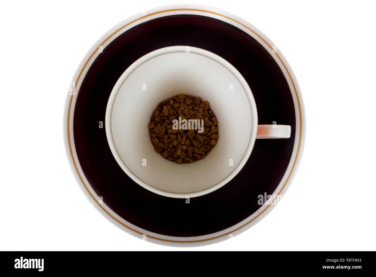 a cup of instant coffee isolated on white background Stock Photo - Alamy
