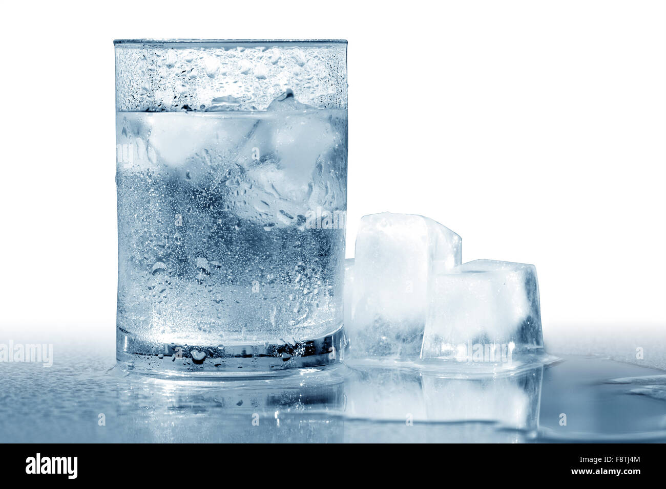 Water With Ice Stock Photo - Alamy