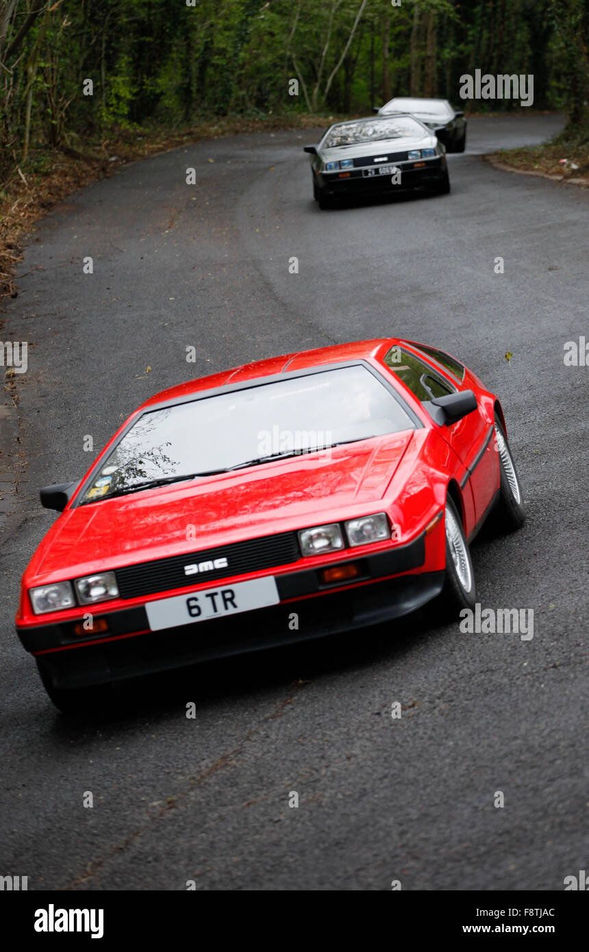 DeLorean cars return to the original Dunmurry Factory in Belfast where ...