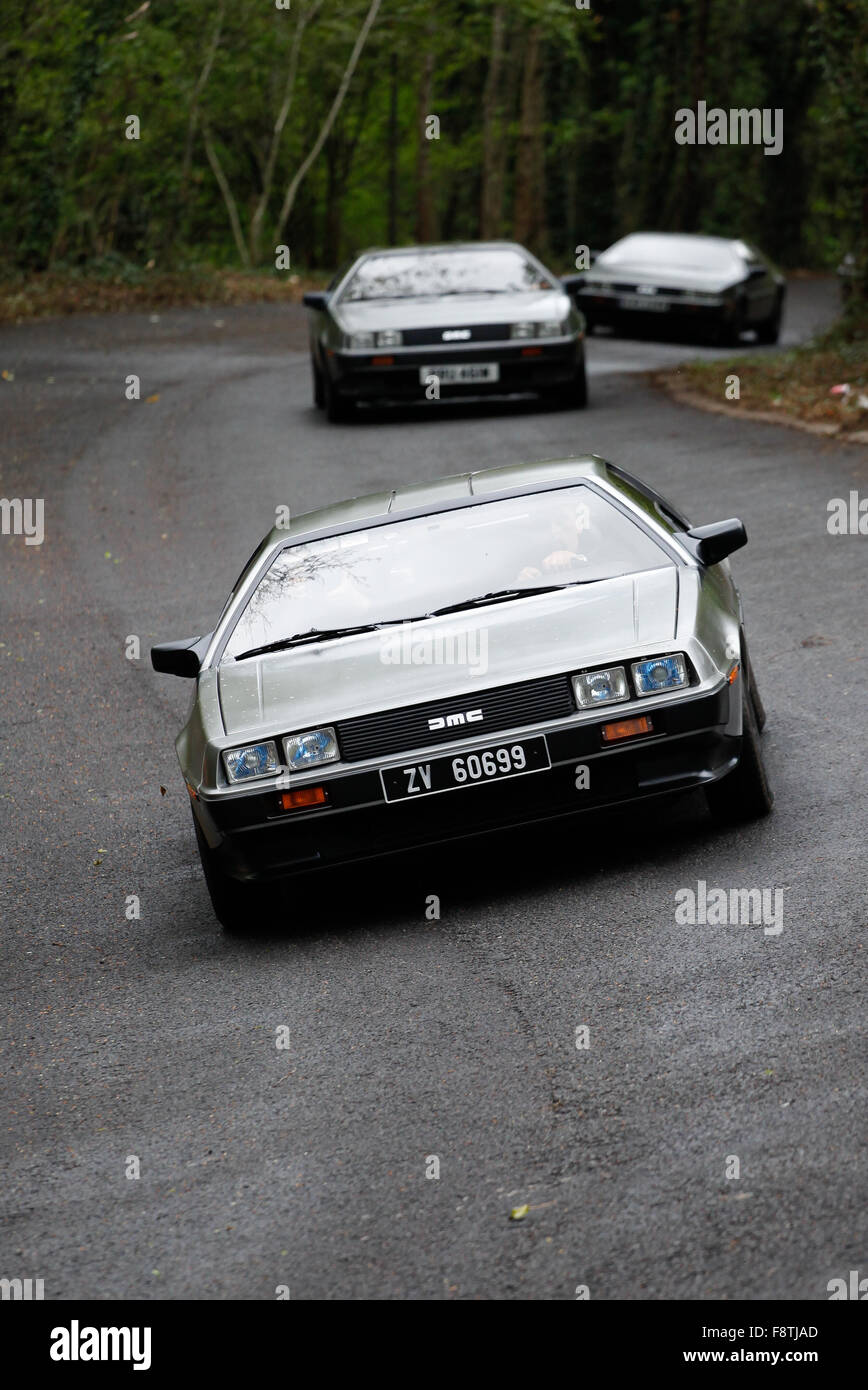 DeLorean cars return to the original Dunmurry Factory in Belfast where ...