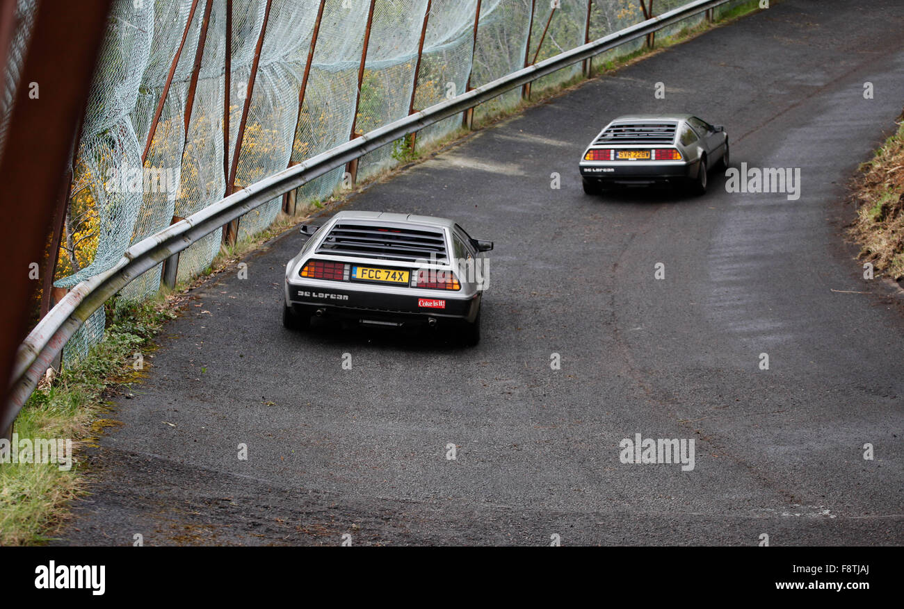 DeLorean cars return to the original Dunmurry Factory in Belfast where ...