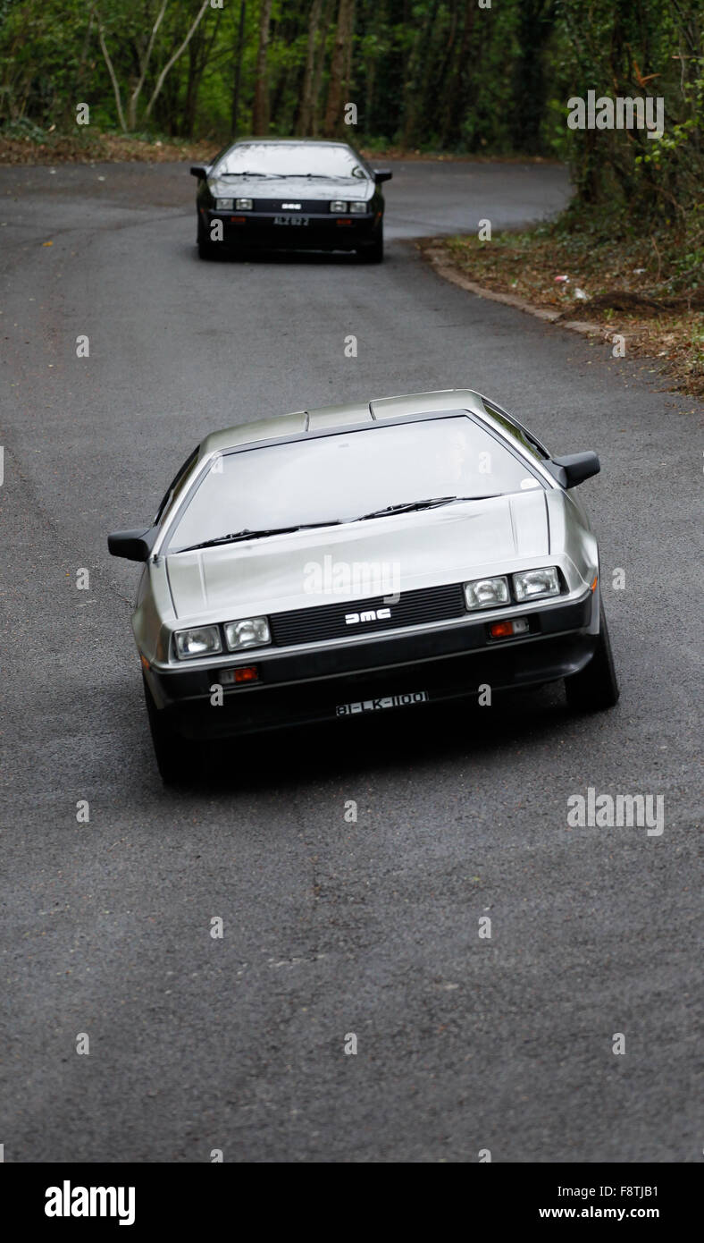 DeLorean cars return to the original Dunmurry Factory in Belfast where ...