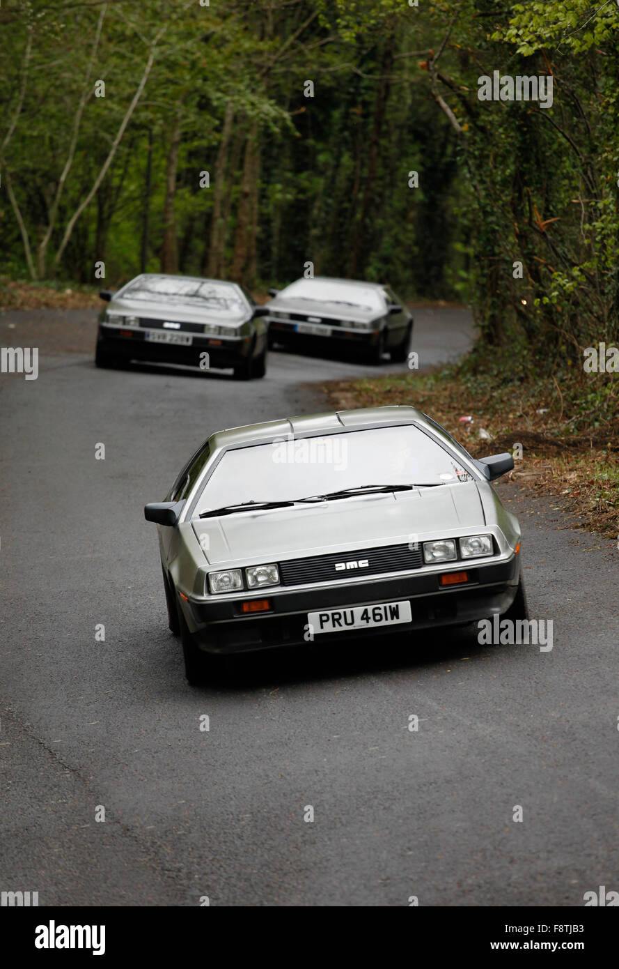 DeLorean cars return to the original Dunmurry Factory in Belfast where ...