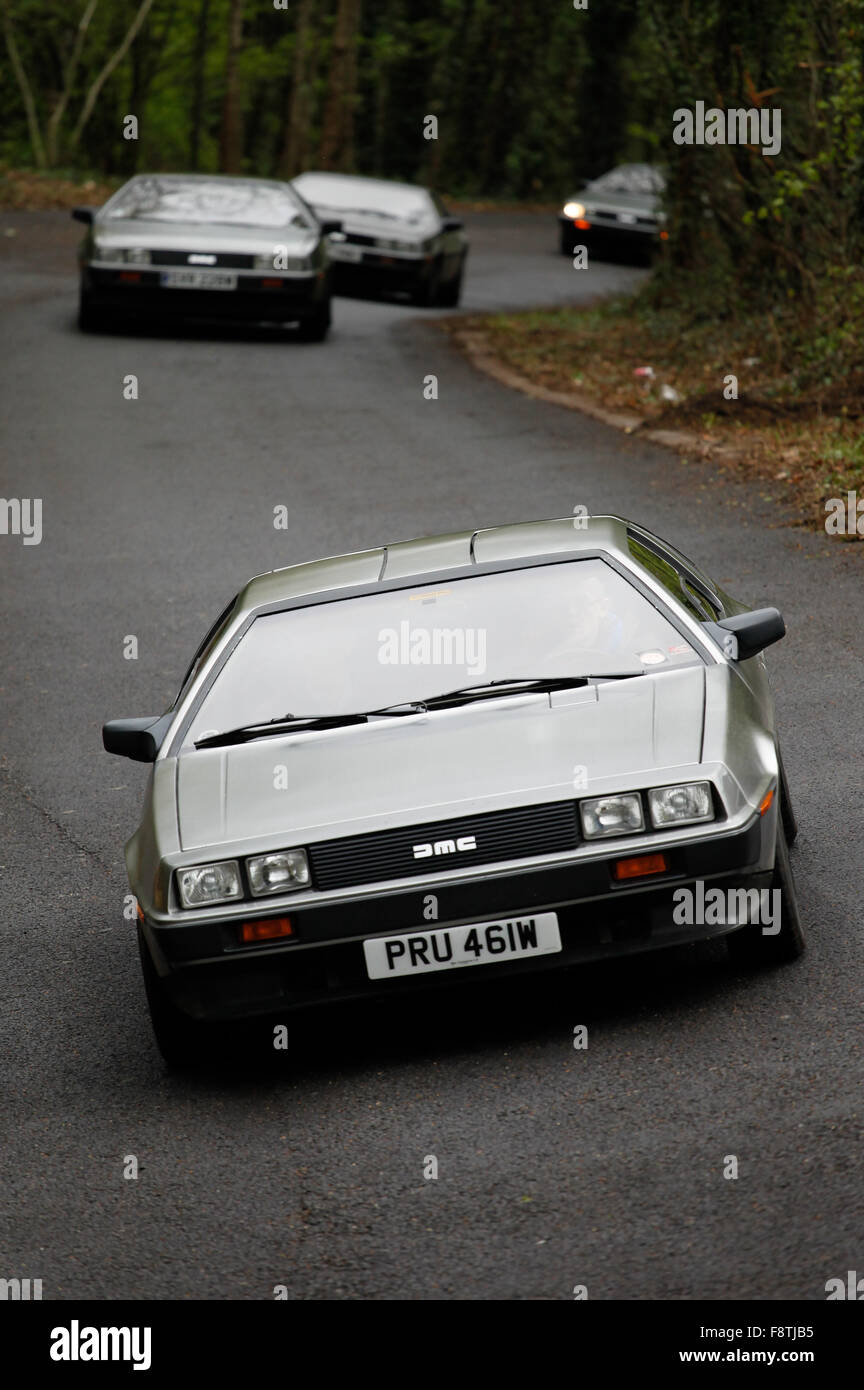 DeLorean cars return to the original Dunmurry Factory in Belfast where ...