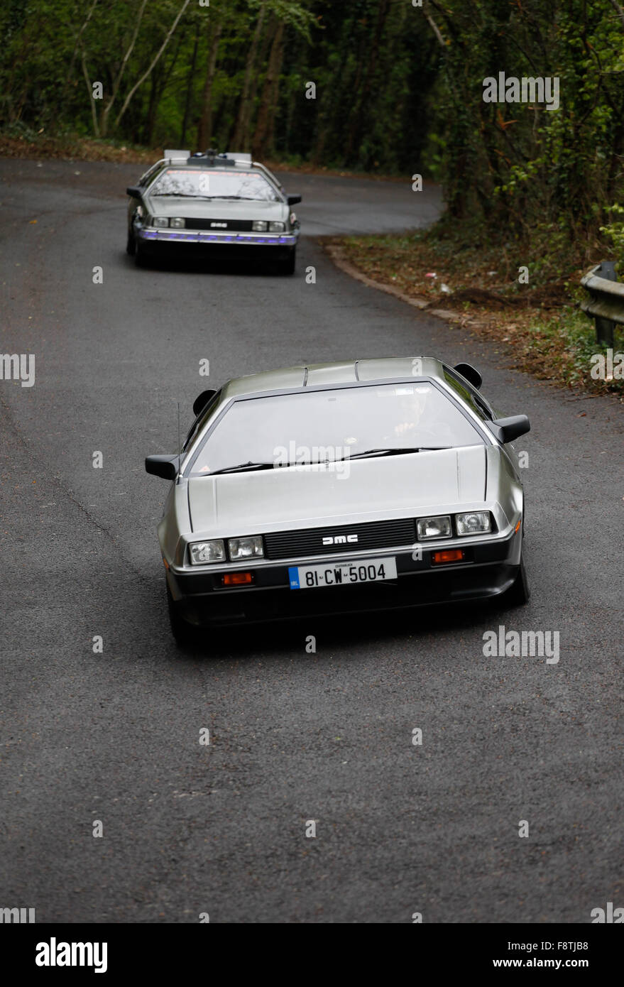 DeLorean cars return to the original Dunmurry Factory in Belfast where ...