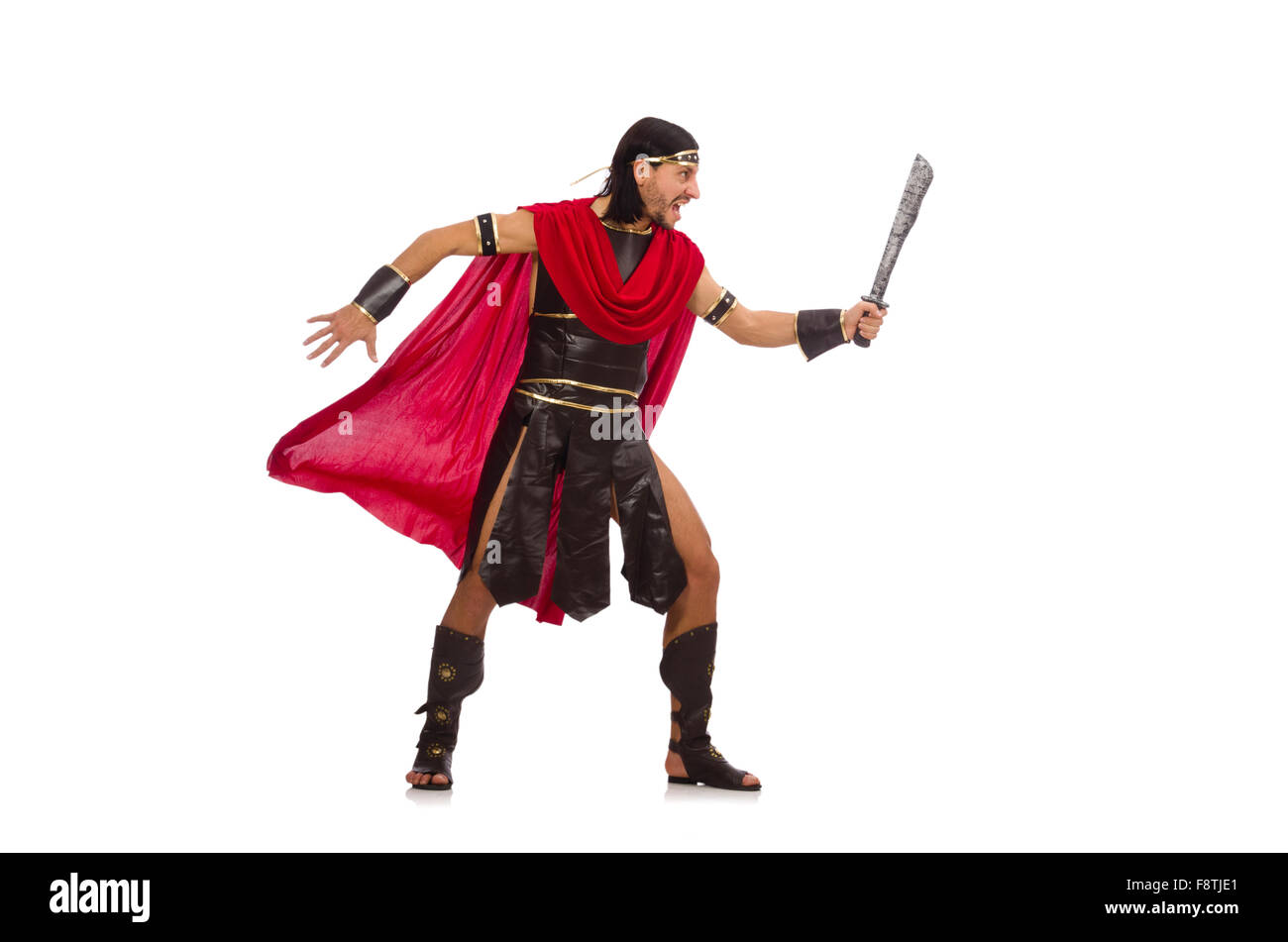 Gladiator sword fighting Cut Out Stock Images & Pictures - Alamy